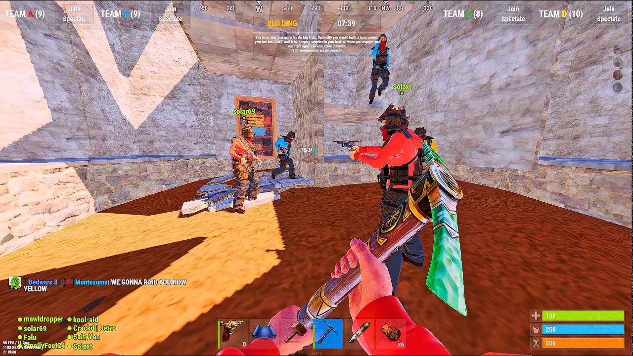 Rust Reborn Bedwars cheaters - YouTube