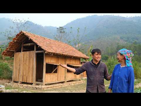 Elderly woman overwhelmed with joy as her charity house nears completion