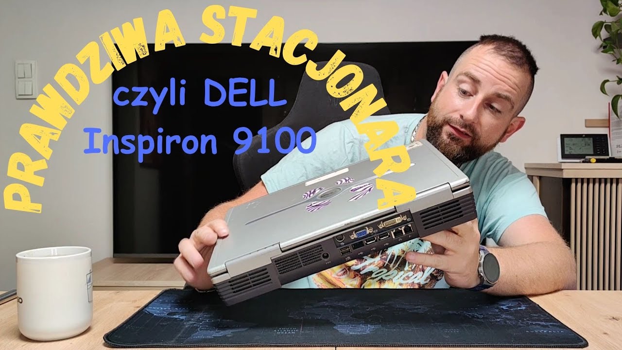 Dell inspiron 9100, czyli kolos z pentium 4 wjechał na kanał. - YouTube