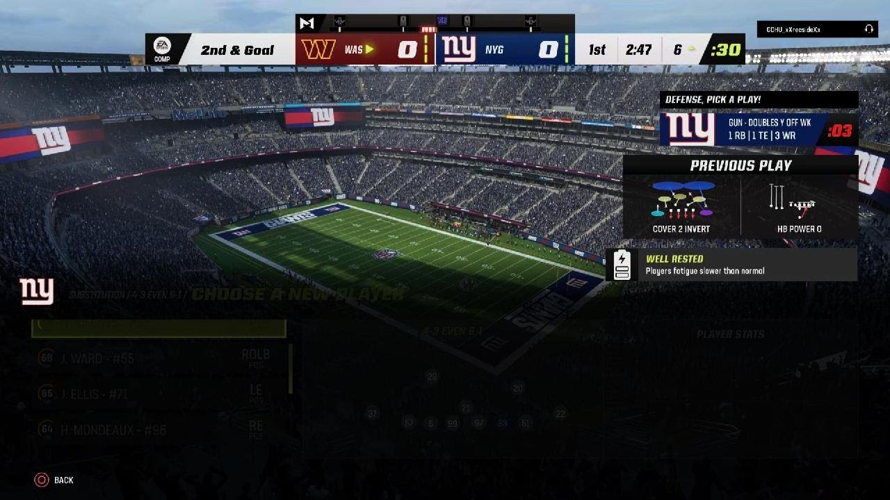 Madden NFL 23 never quit. 2nd half mine 😆😀💯 Wise187 vs gdhu_xxrecsidexx ...