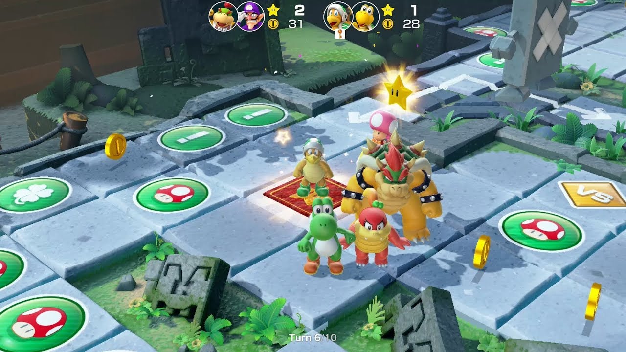 Super Mario Party Partner Party #353 Domino Ruins Hammer Bro & Koopa ...