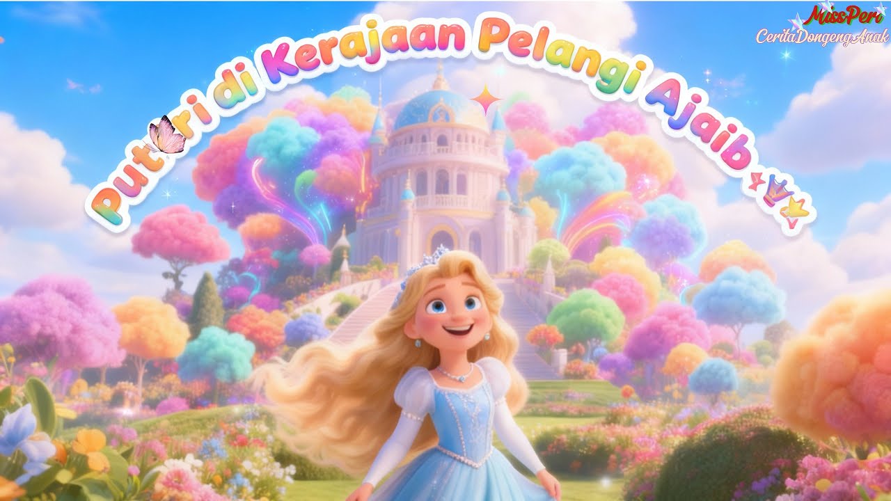 Putri Lira dan Taman Awan Berwarna 🌈 | Dongeng Anak Penuh Keajaiban dan ...