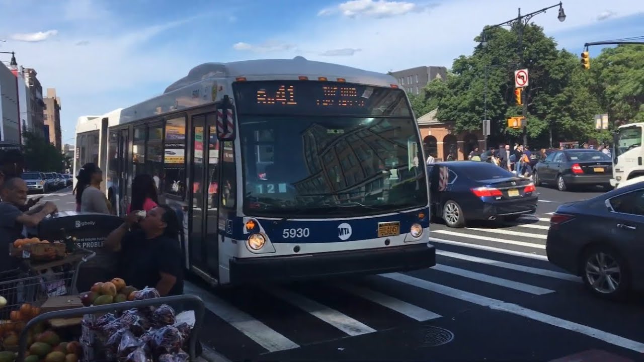 MTA: On-Board 2012 NovaBus Articulated LFSA [5930] Bx41 Bus - YouTube