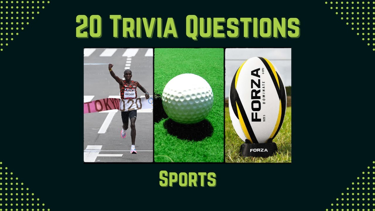 Sports Quiz - 20 Multiple Choice Questions with Answers - YouTube