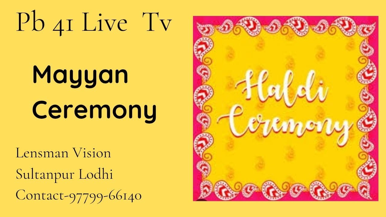 🔴 Live || MAYYAN CEREMONY & NANKISHAK ||DATE-30-01-2025 - YouTube