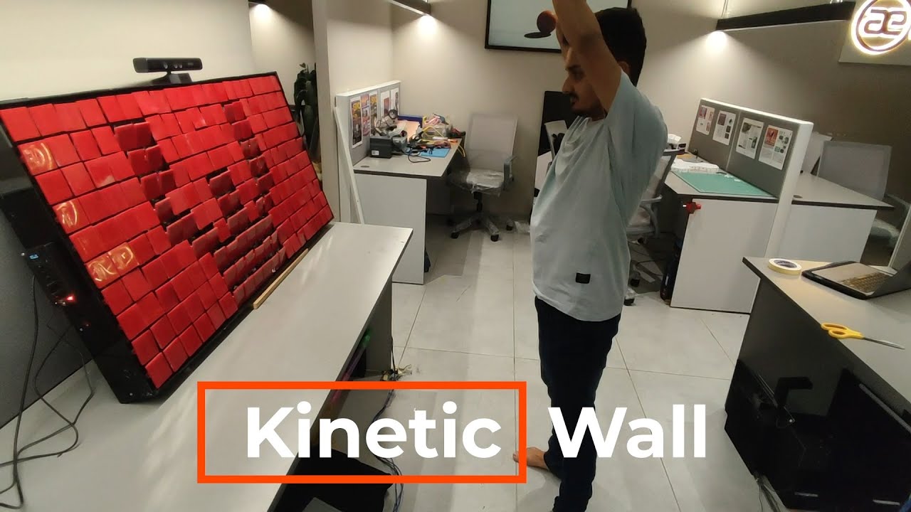 Interactive Kinetic Wall Powered by Raspberry Pi | Demo - YouTube