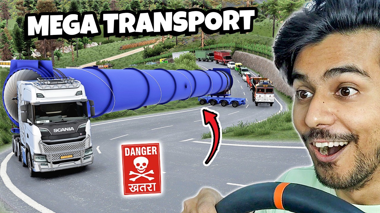 BIGGEST MOST EPIC LOAD TRANSPORTATION BY ROAD in ETS 2 - YouTube