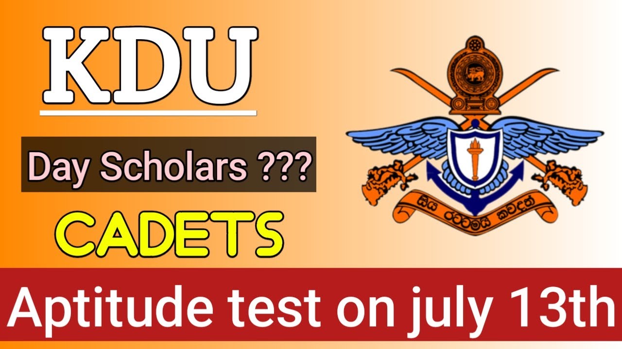 Cadet Day scholor aptitude test සඳහා කැඳවා ඇත.. KDU new updates - YouTube