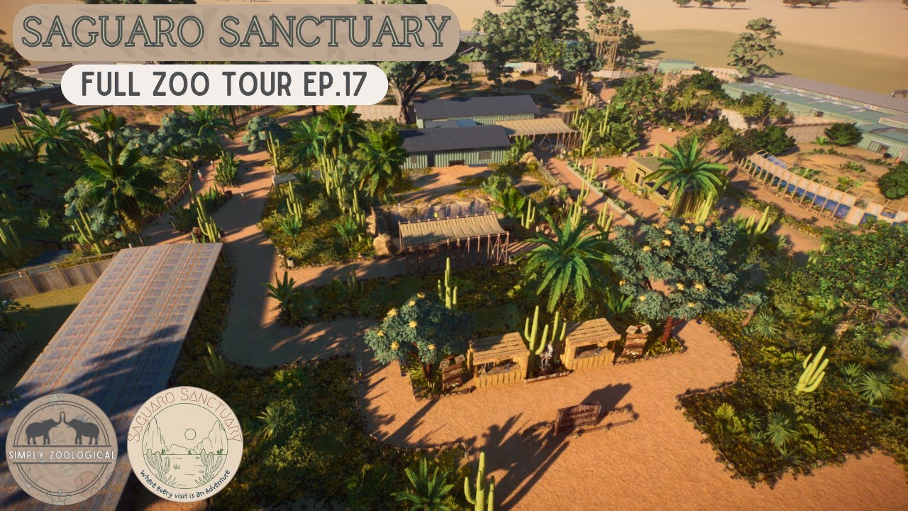 🐨Full Zoo Tour| Planet Zoo Tour | Saguaro Sanctuary Ep. 17 - YouTube