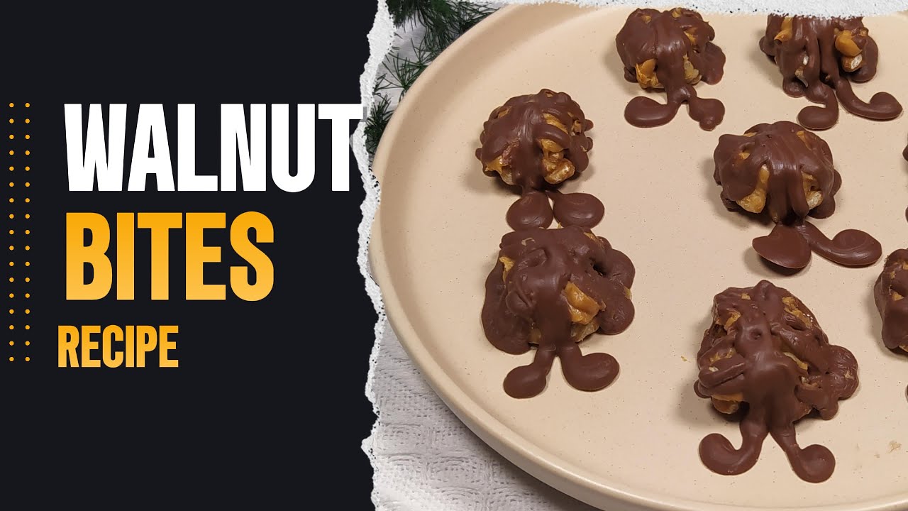 Walnut Bites Recipe | Quick and Easy Snack | Healthy Snack| No Bake ...