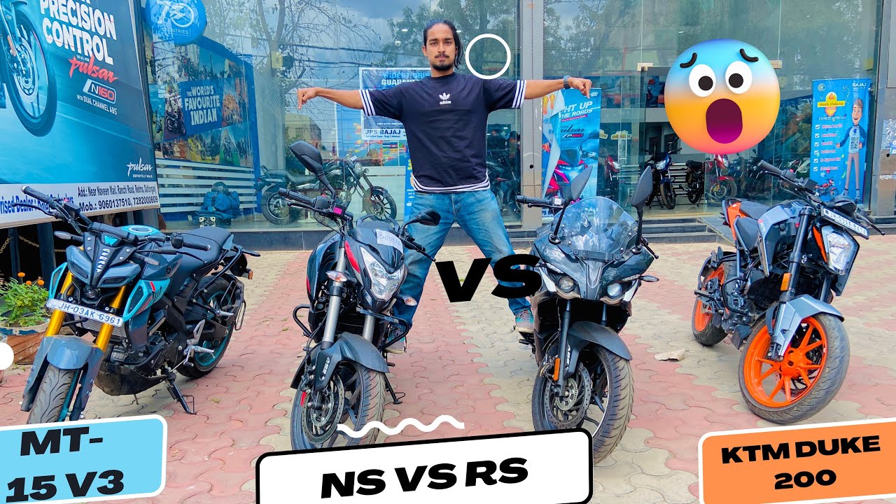 Duke 200 vs mt 15 v3 vs Ns 200 vs rs 200 full comparison price , seat ...