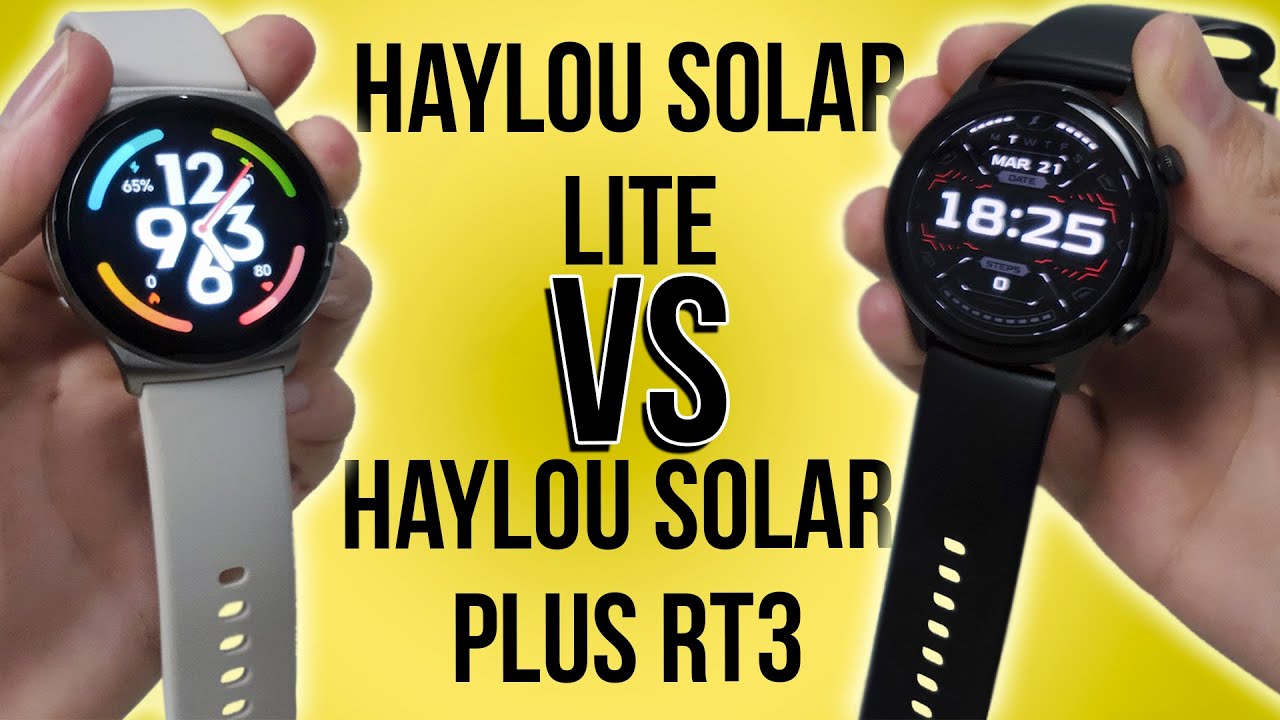 HAYLOU SOLAR LITE vs HAYLOU SOLAR PLUS RT3 Comparativo!! Melhor bateria, bluetooth, touch e tela ...