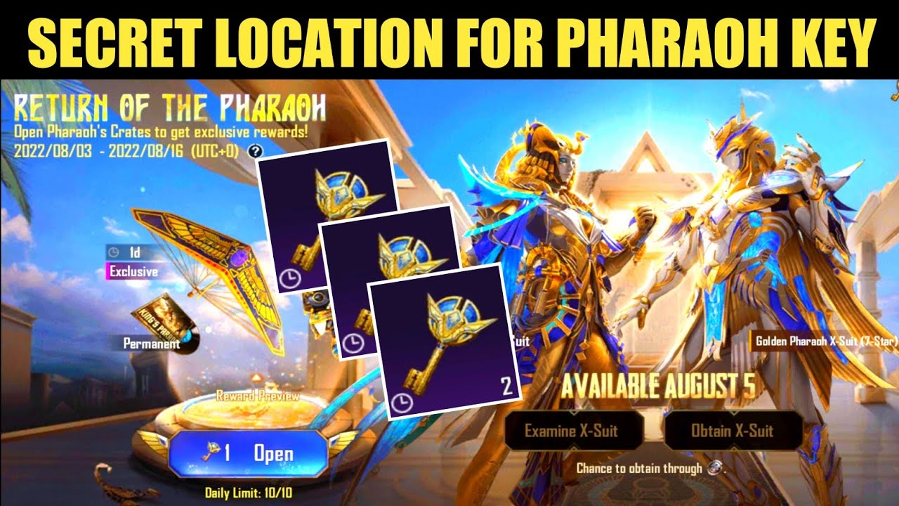 RETURN OF THE PHARAOH NEW EVENT IN PUBG MOBILE😍 || HOW TO GET PHARAOH ...