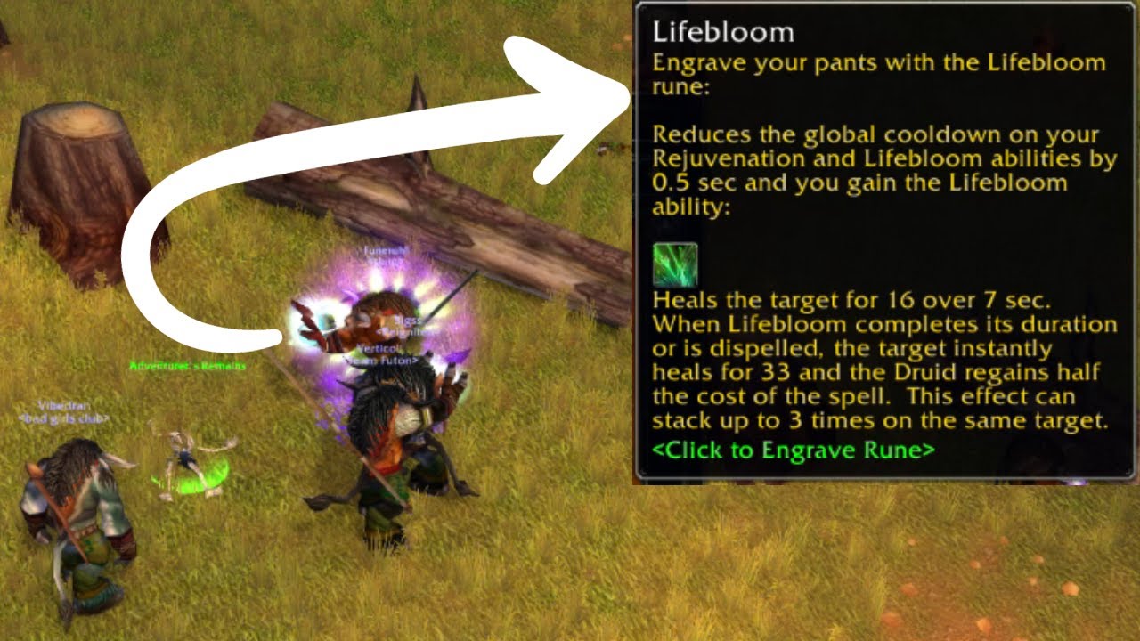 How to Get the Lifebloom Rune for Horde Druids - WoW Classic Season of ...