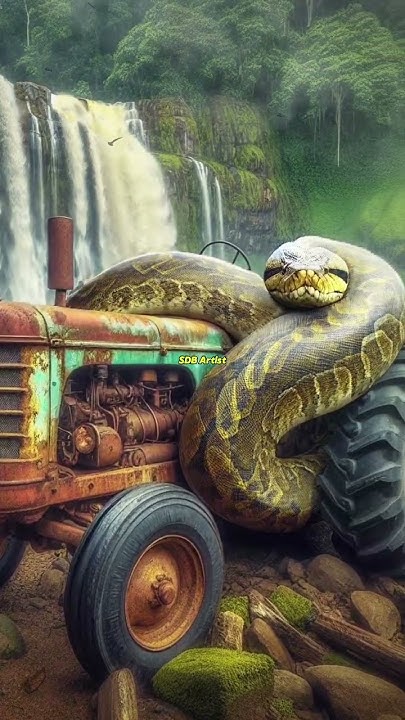Nature Exploration | Travel Discovery | Python vs Tractor #shorts # ...
