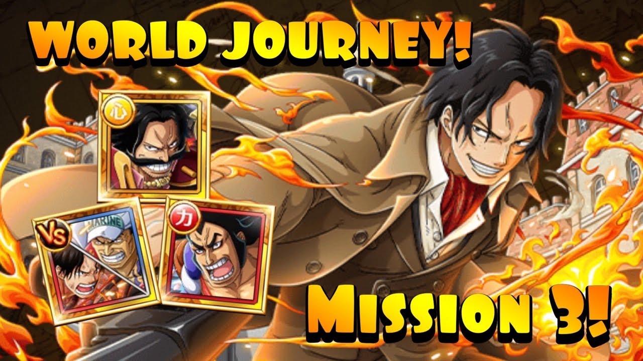 [OPTC] World Journey Mission 3! Marco and Ace! 3 Teams with/without ...