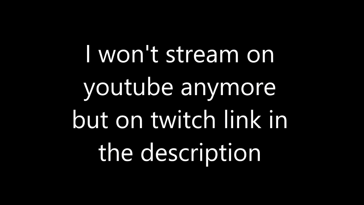 No YT streams - YouTube