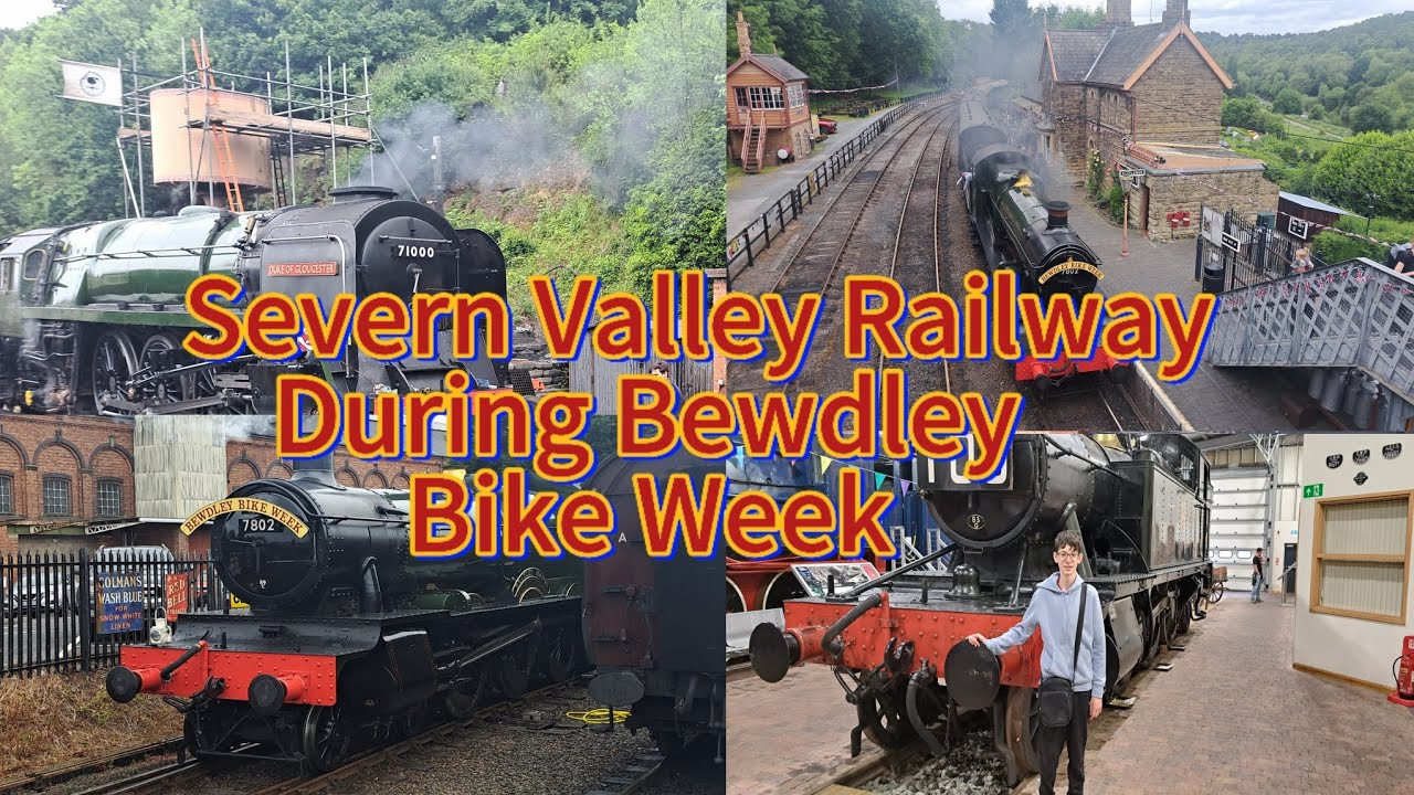 Severn Valley Railway During Bewdley Bike Week - YouTube