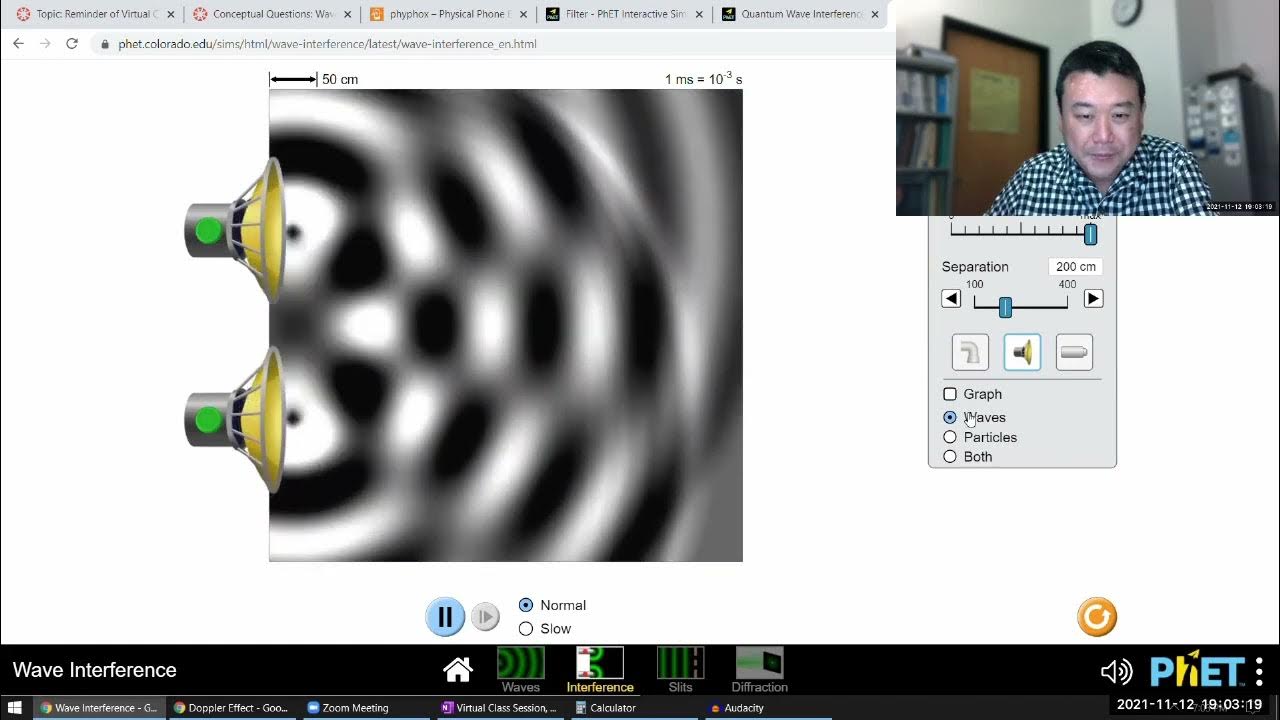 Physics 4A - 2D Wave Interference Demos - YouTube