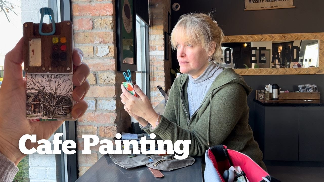 Cafe Painting in Watercolour and Ink | How to Find the PERFECT SCENE ...
