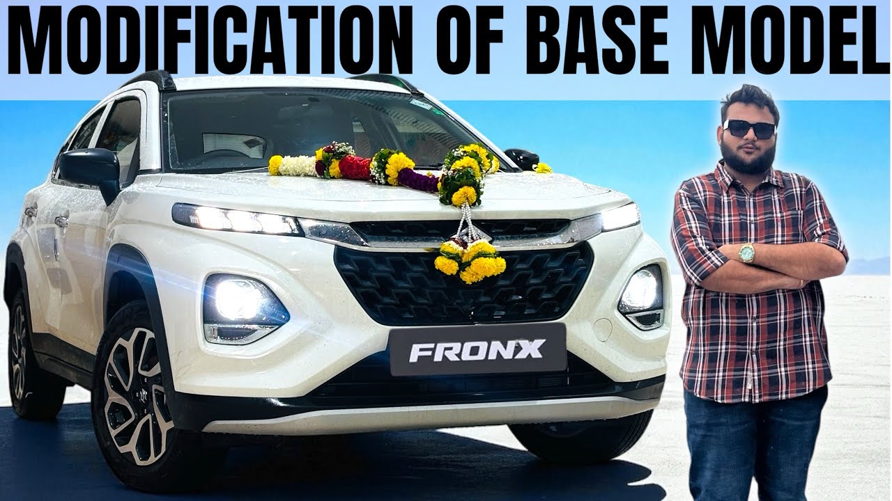 FRONX BASE MODEL MODIFIED/UPGRADED WITH DRL,ORVM,STEERING,CONNECTING ...