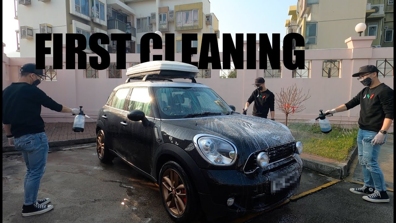 Cleaning The Mini Cooper S Countryman - First Spring Wash - YouTube