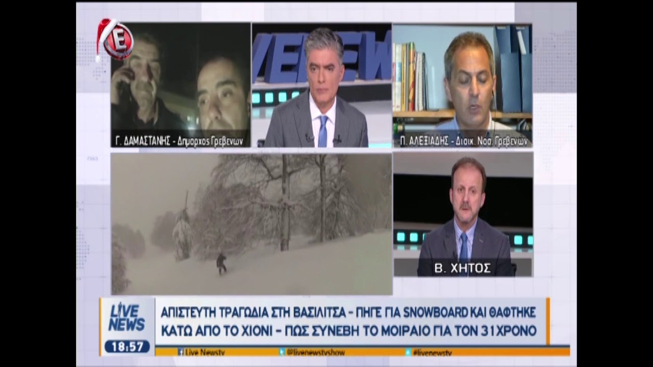 Νεκρός από χιονοστιβάδα στα Γρεβενά - YouTube