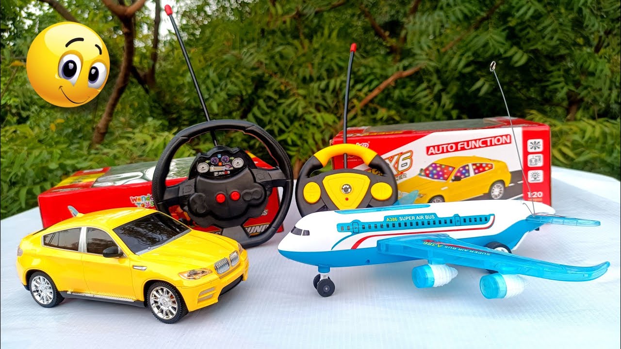 Radio Control Airplane A380 and Remote Control Racing Rc Car Unboxing ...