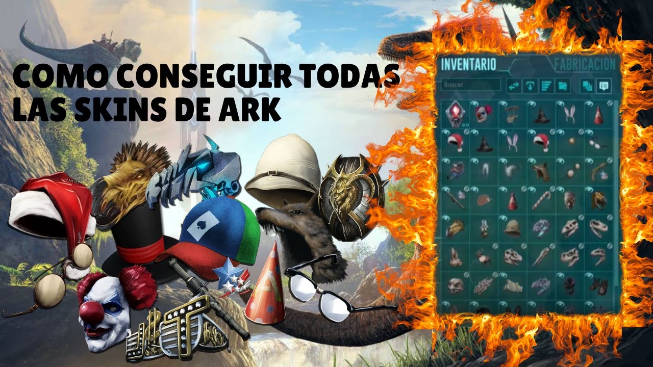 COMO CONSEGUIR TODAS LA SKINS de ark, muy sencillo!!! - YouTube