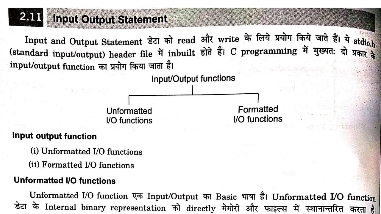 Input output statements - YouTube
