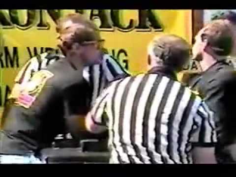 Allen Fisher vs Dave Patton at the 1993 Yukon Jack Arm Wrestling ...