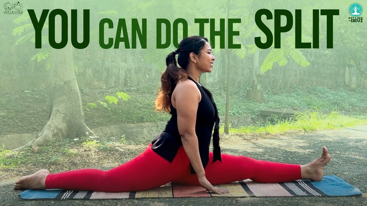 How to do a Split || Simple Stretches to do a Split || Fit life with ...