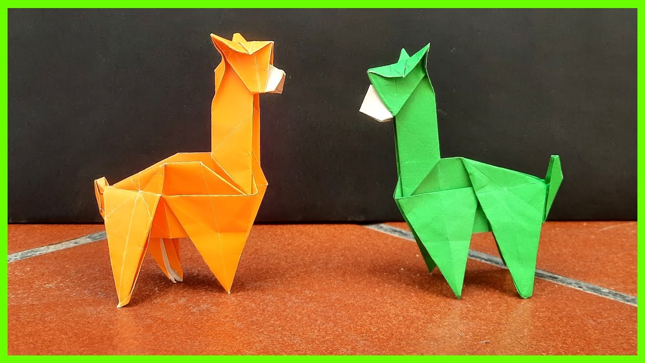 ⩥ Alpaca de papel | Origami Nivel Medio - YouTube
