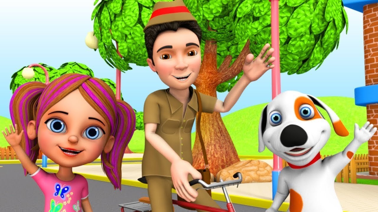 Dekho Ek Dakiya Aaya | Hindi Rhymes For Childrens | डाकिया आया | kids ...