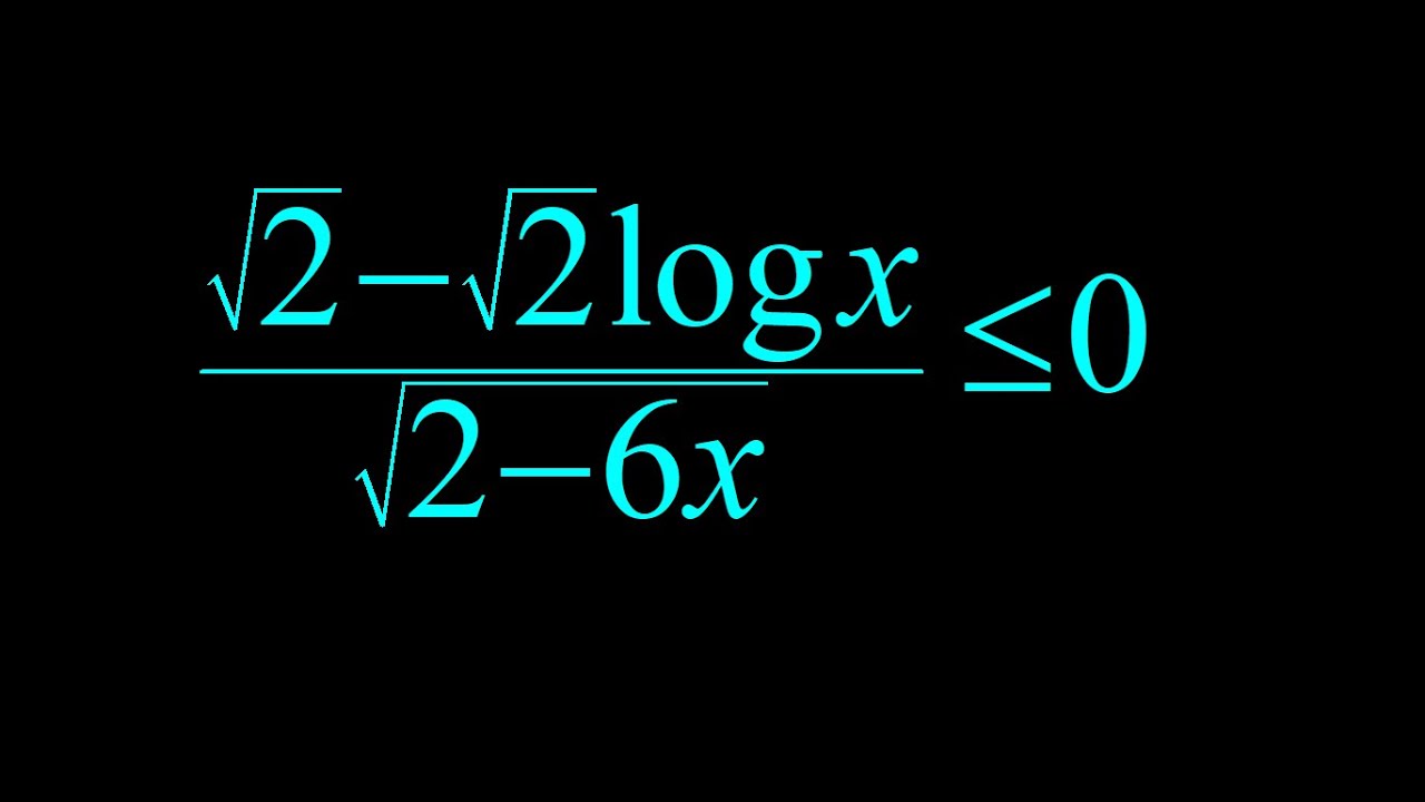 Inequality Involving Square Roots and Logarithm (sqrt(2)-sqrt(2)logx ...