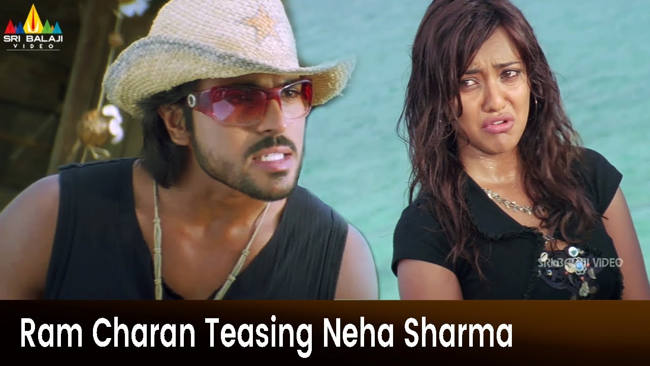 Ram Charan Teasing Neha Sharma | Chirutha | Telugu Movie Scenes @SriBalajiMovies - YouTube