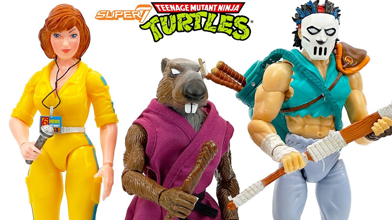 Super7 TMNT Ultimates Splinter, April O'Neil & Casey Jones Review ...