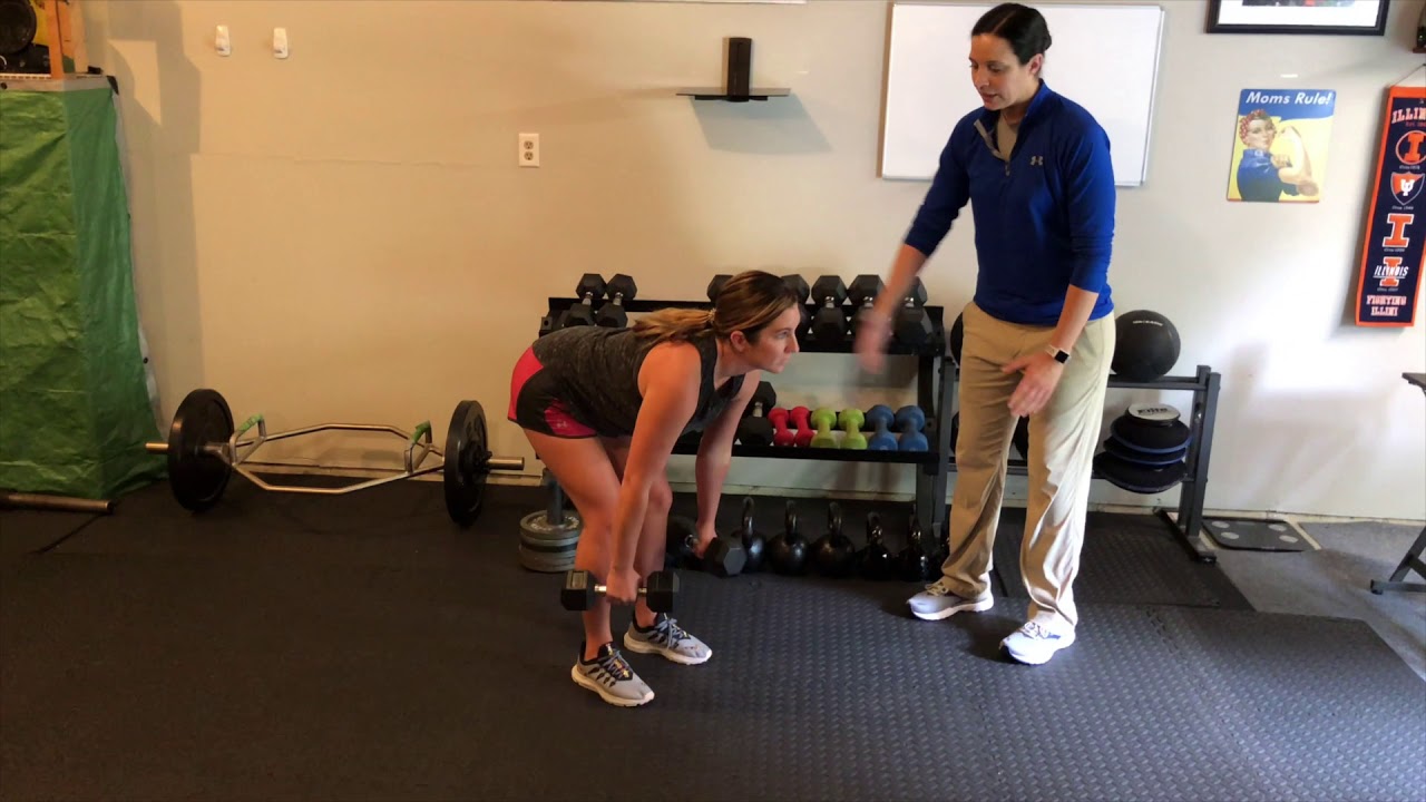 Exercise Demonstration: Dumbbell Deadlift & Row - YouTube