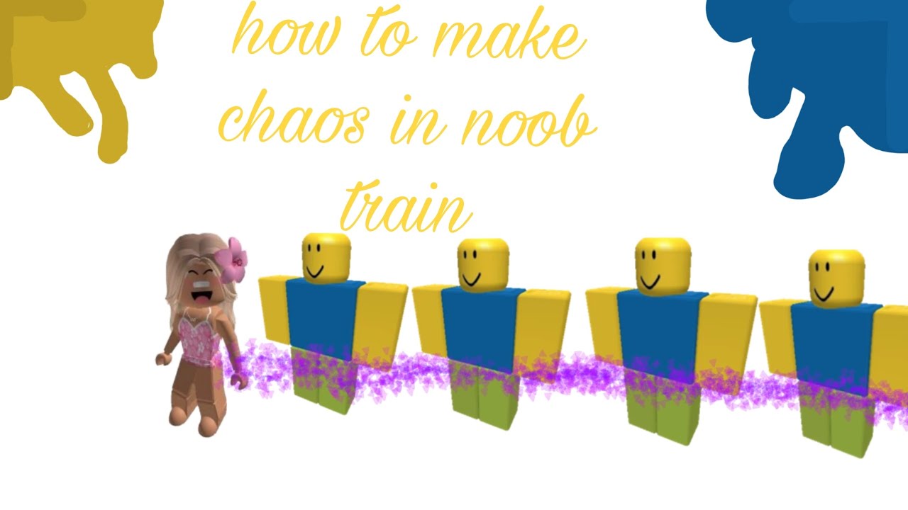 how to make chaos in noob train😈 #noobtrain #chaos #roblox - YouTube