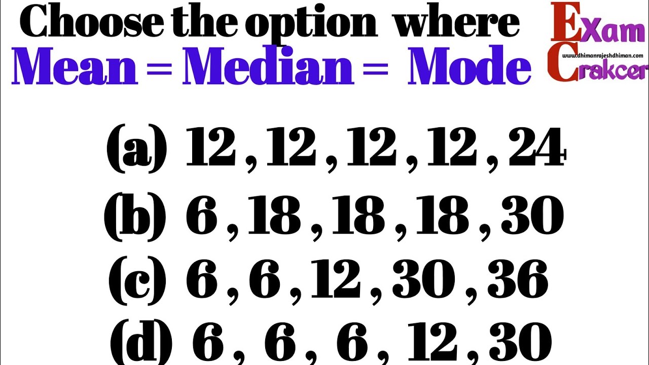Previous year NDA Question of Mean Median Mode, Class 11 Economics, NDA ...