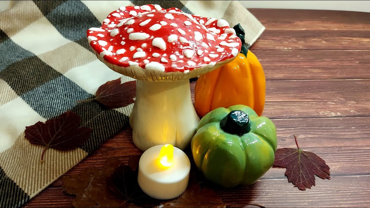 DIY champignon argile - DIY Mushroom clay - YouTube