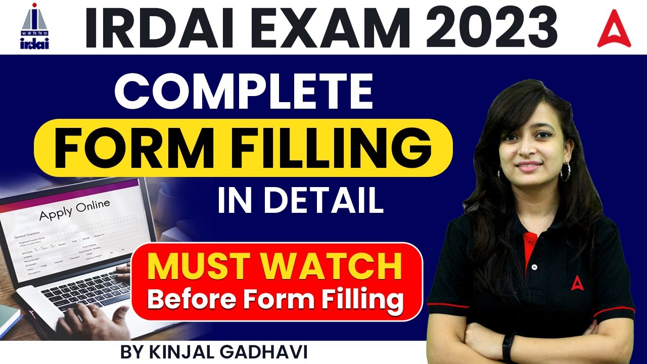 IRDAI Assistant Manager Complete Form Filling In Detail | IRDAI Form ...