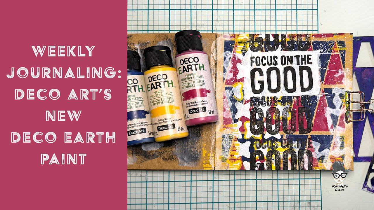 Weekly Journaling: Deco Art's New Deco Earth Paint - YouTube