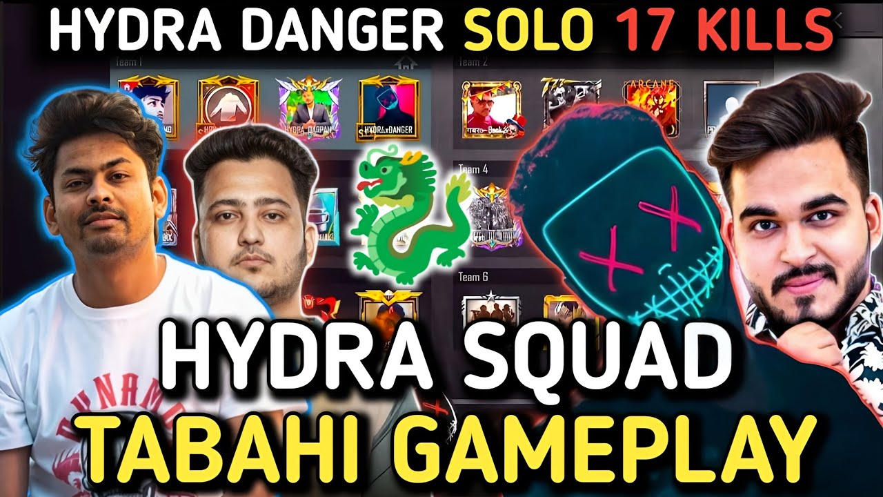 HYDRA DANGER 🐉 PLAYING DYNAMO CUSTOM ROOM 🔥 HYDRA DANGER BEST GAMEPLAY ...