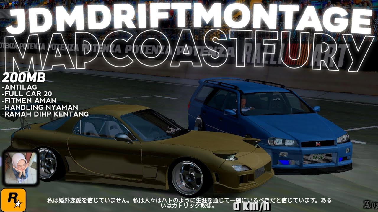 UPDATE!! MODPACK JDM DRIFT LITE 200MB MAP COAST FURY RAMAH DIHP KENTANG ...