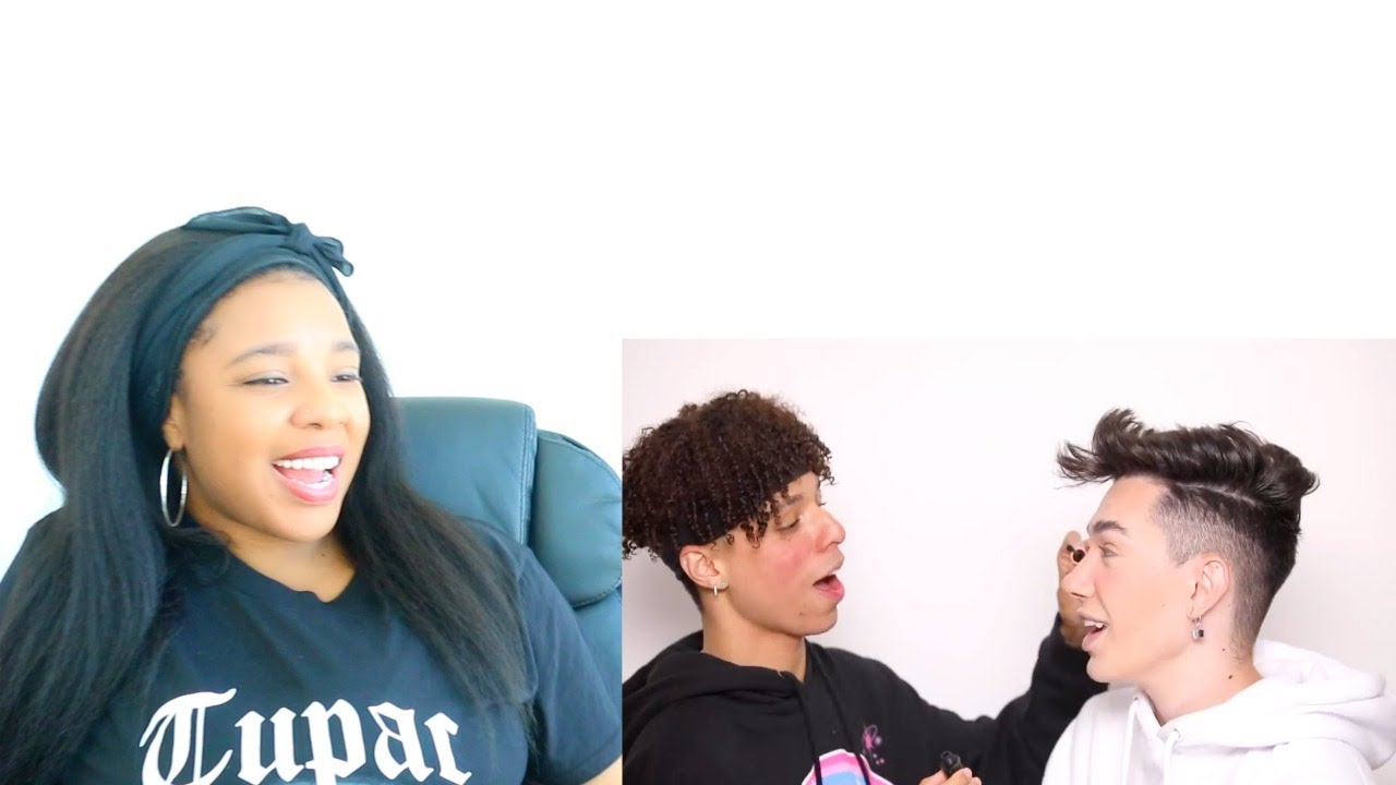 LARRAY DOING JAMES CHARLES MAKEUP | Reaction - YouTube