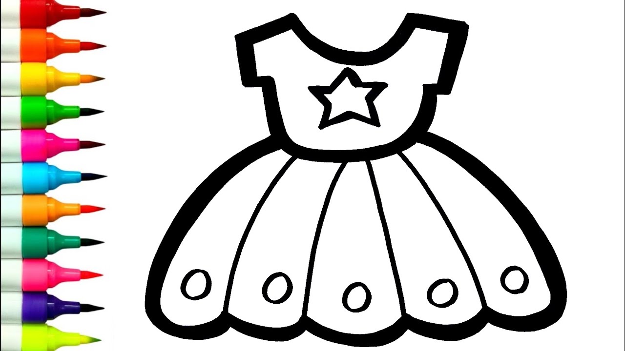 HOW TO DRAW A DRESS | Easy Step-by-Step Tutorial - YouTube