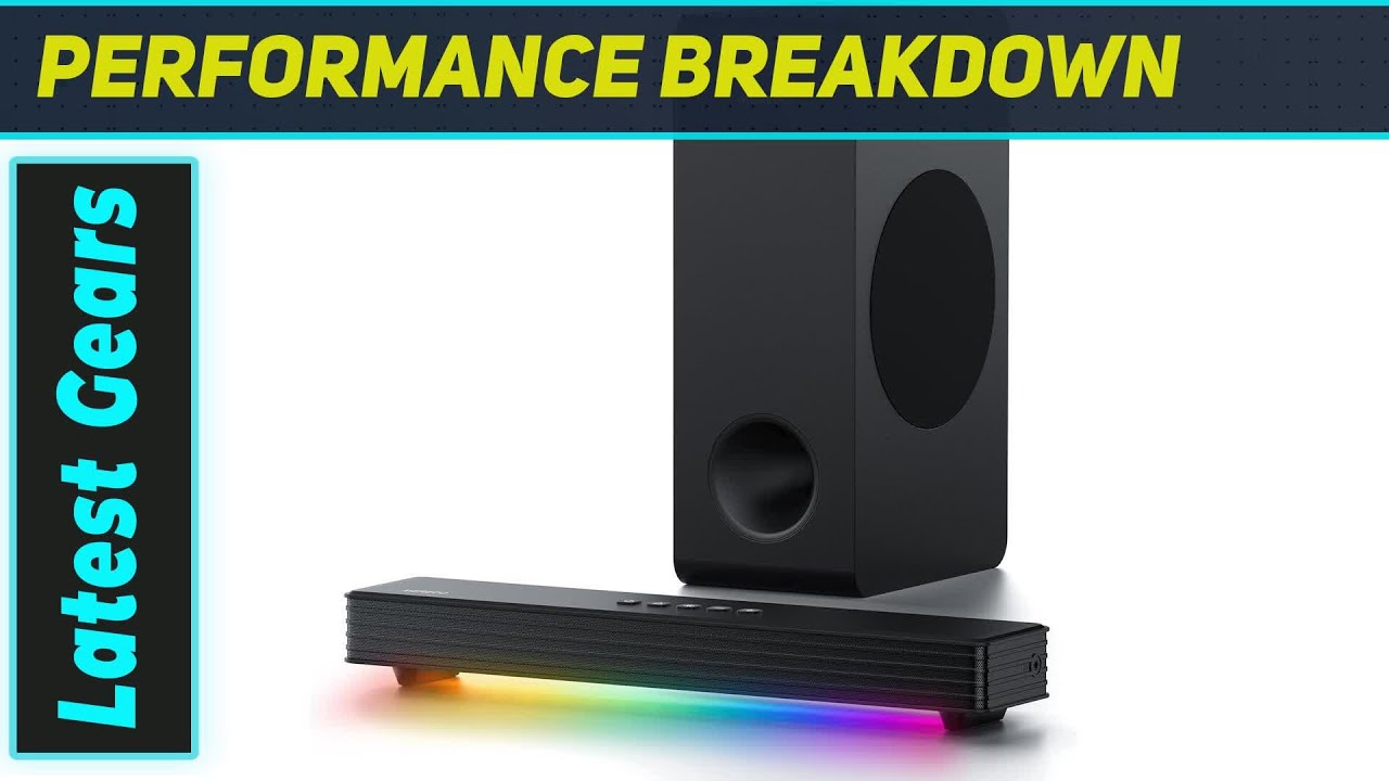 MEREDO G38 Soundbar: RGB Audio Powerhouse for PC & TV - YouTube