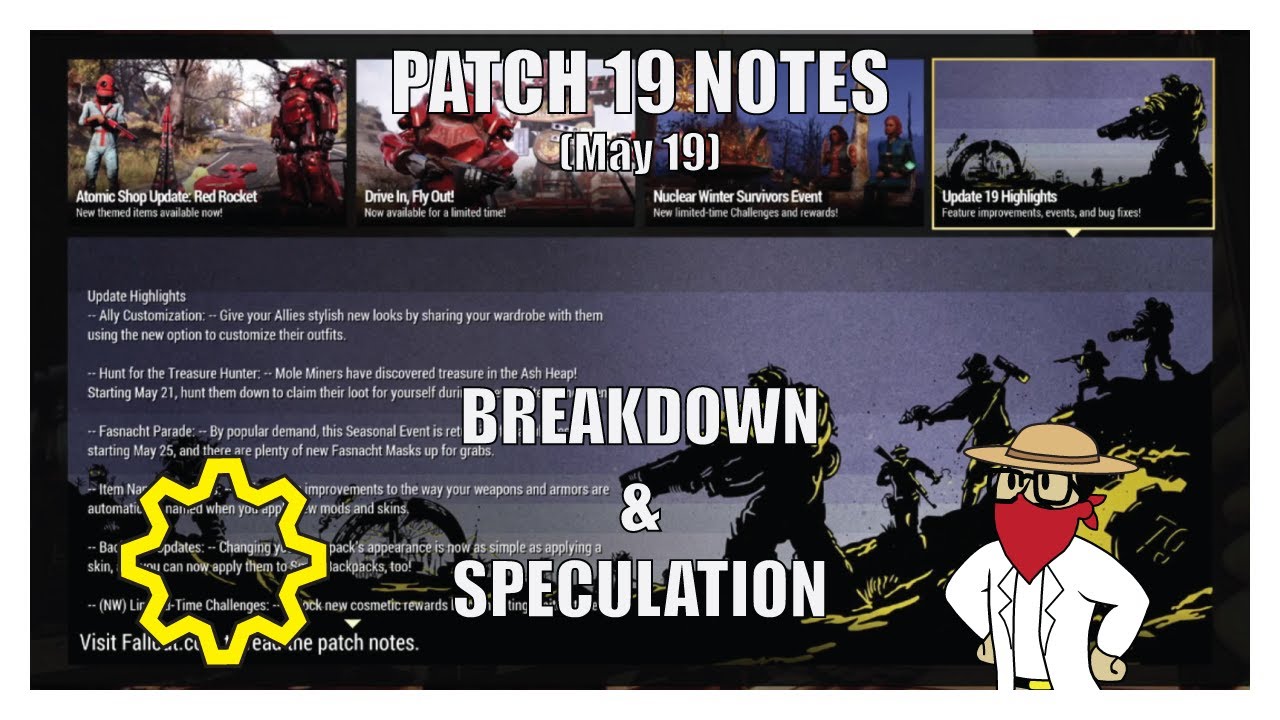 Fallout 76 - Patch 19 Notes - BREAKDOWN - May 19 - YouTube