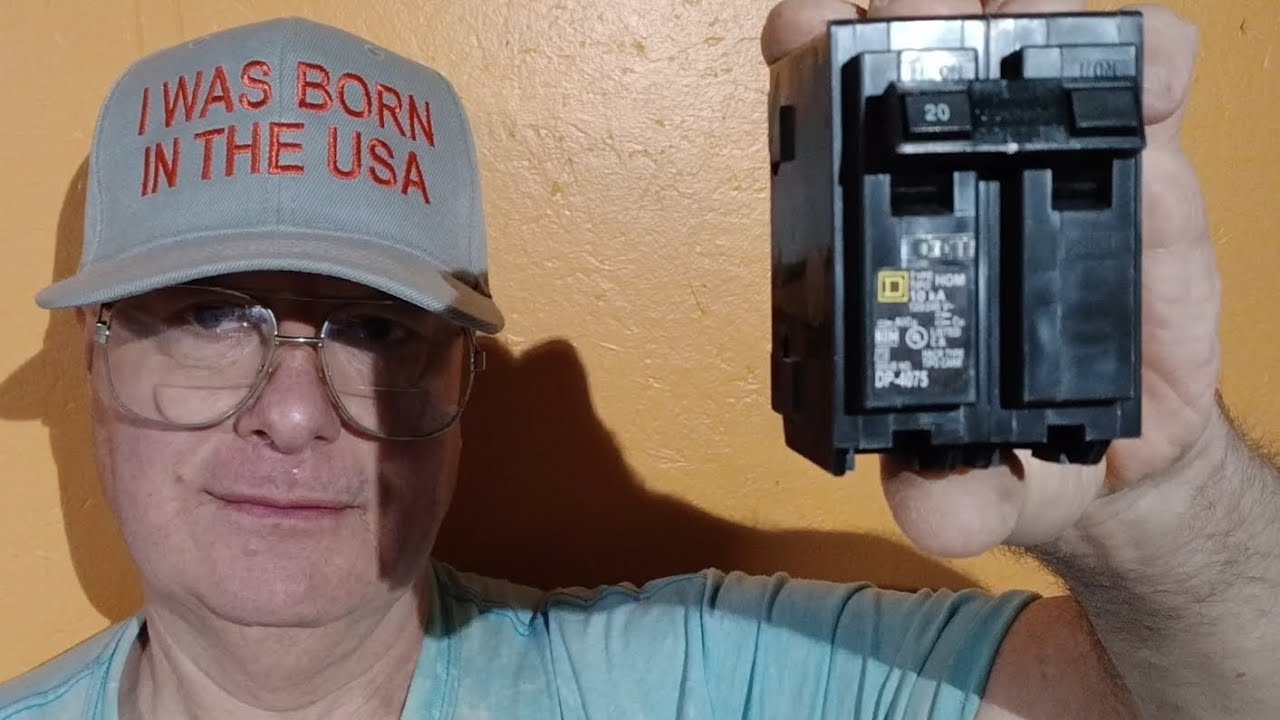 January 6, 2025 how to replace a square D double pole breaker and - YouTube